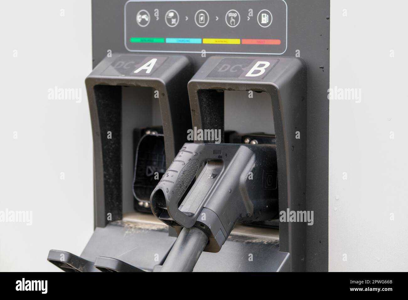 Charge station for electric cars. Electric car charger. Alternative ...