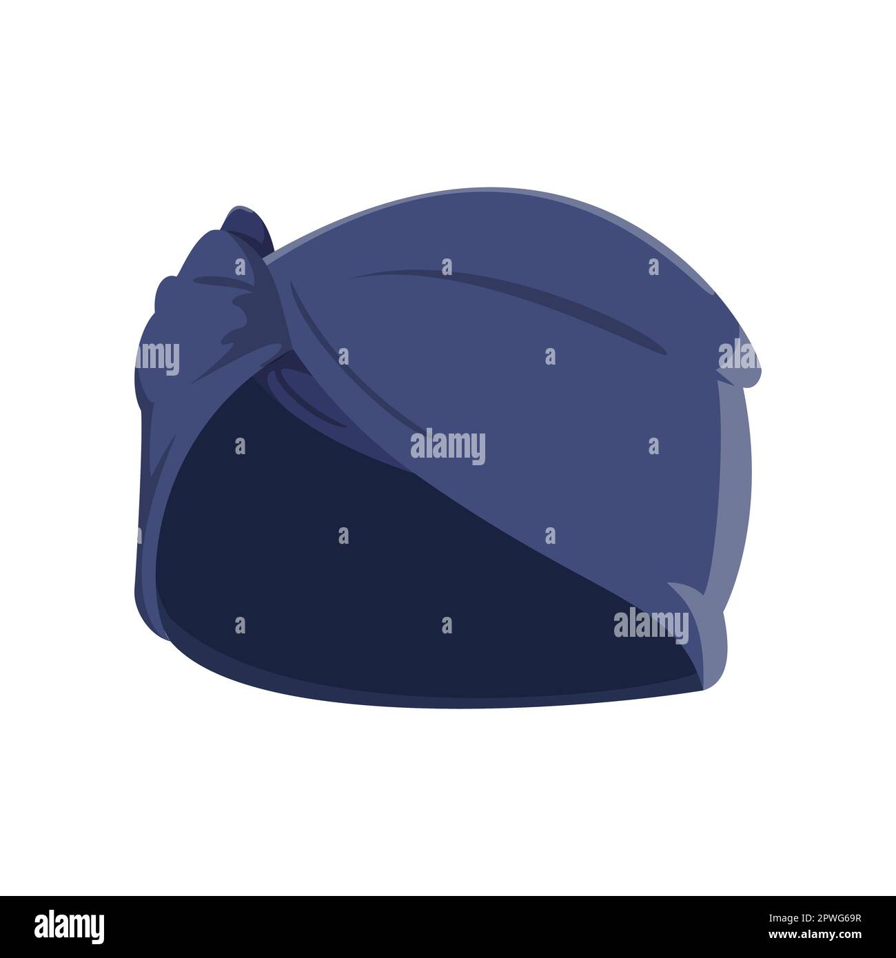 Blue women turban or headwrap cartoon illustration Stock Vector Image ...