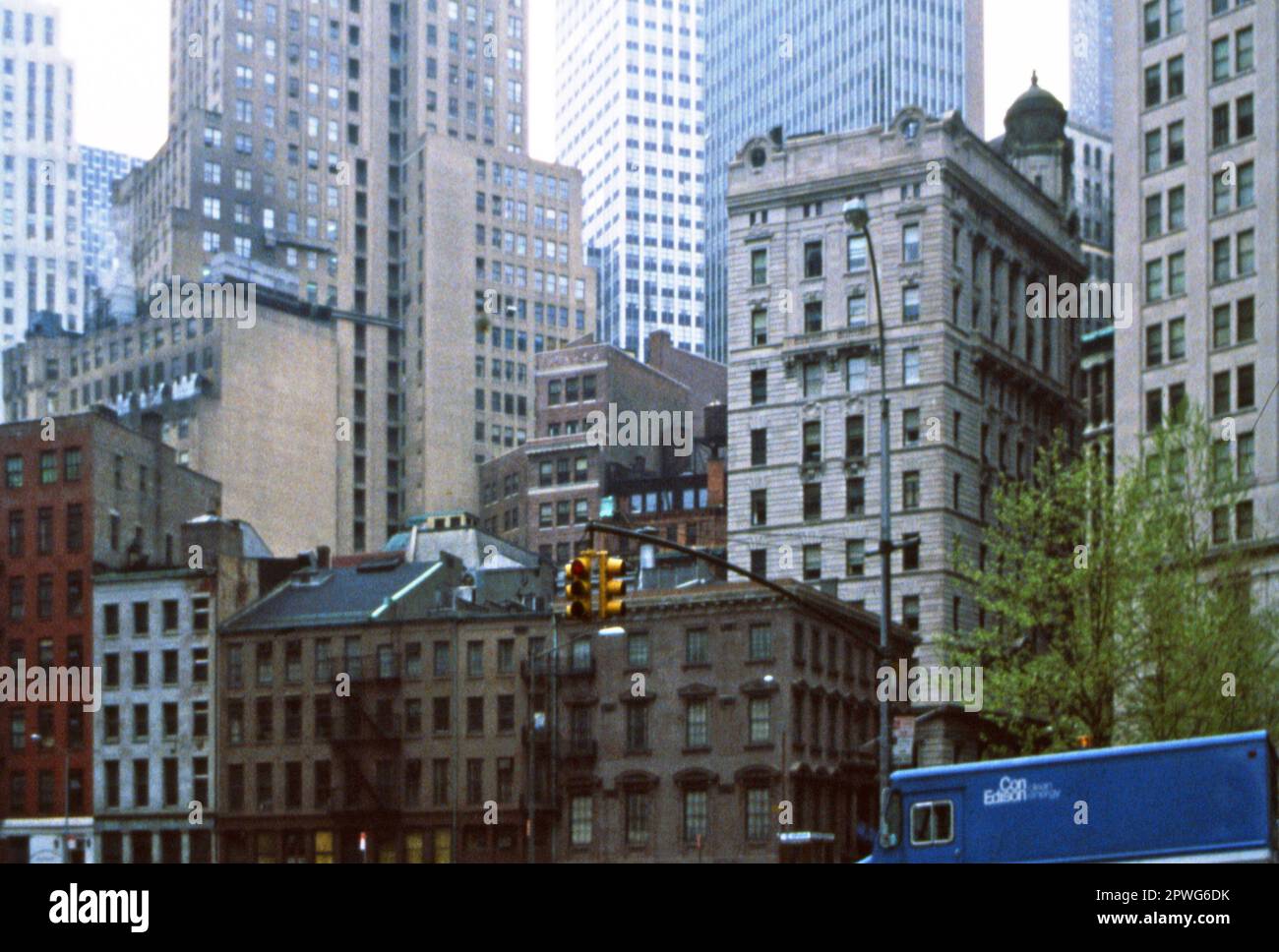Urban landscape, New York, USA, April 1977 Stock Photo - Alamy