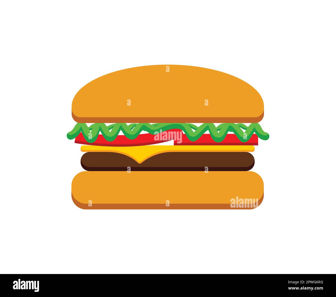 classic simple hamburger fast food burger symbol icon vector isolated ...