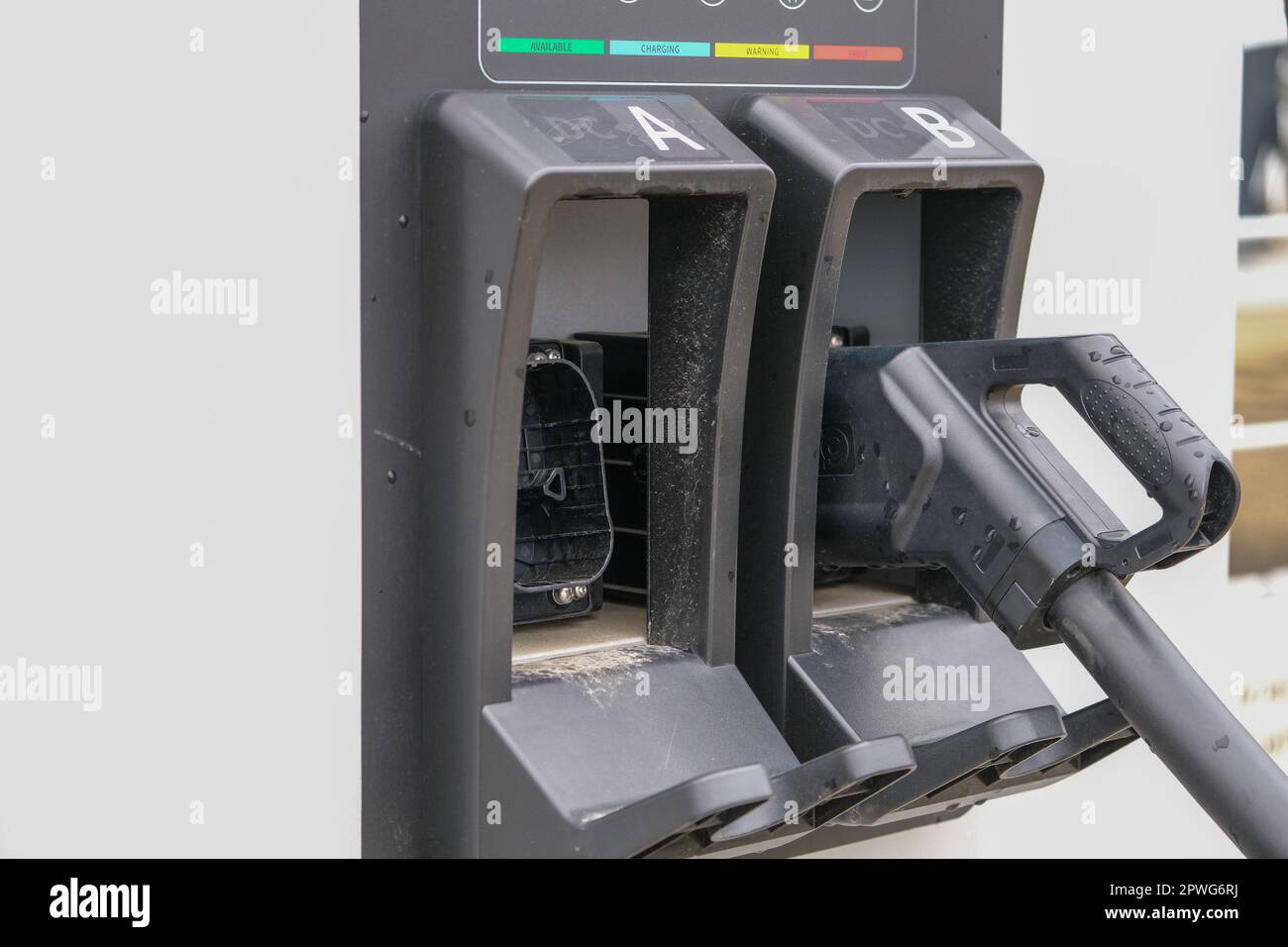 Charge station for electric cars. Electric car charger. Alternative ...