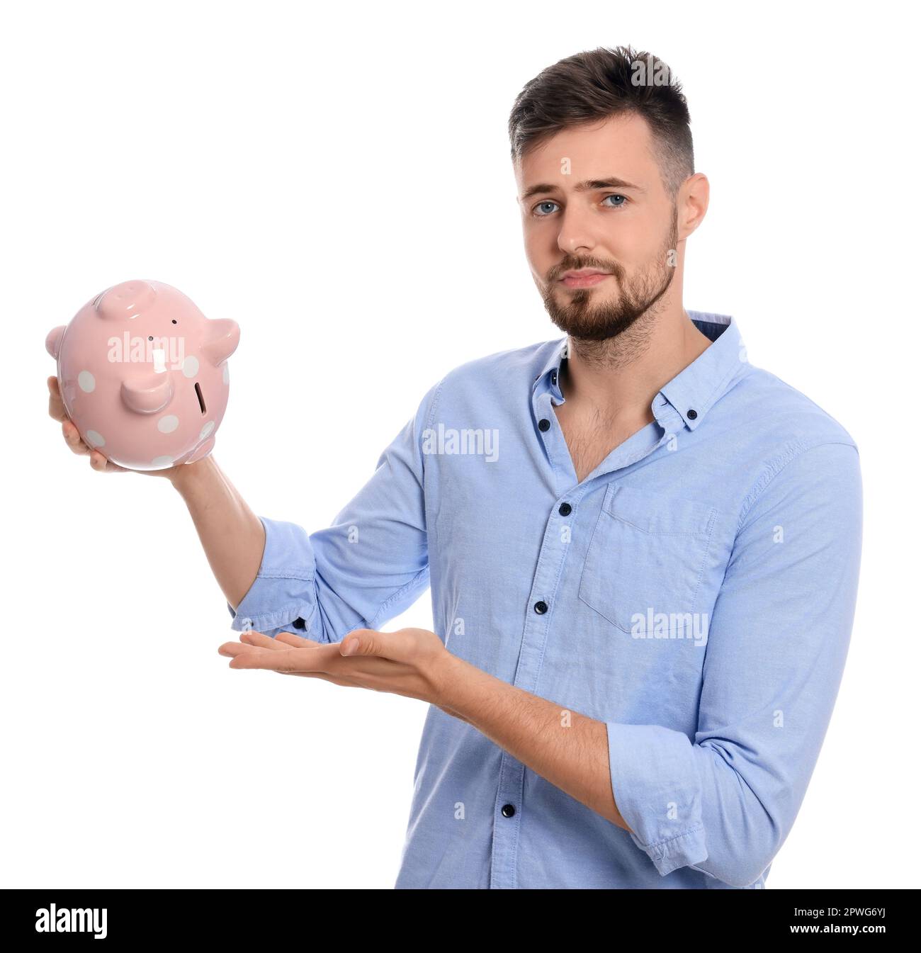 Handsome disappointed man holding hi-res stock photography and images ...