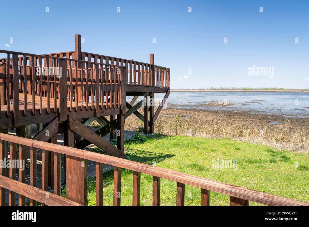 waterfowl viewing deck at Loess Bluffs National Wildlife Refuge ...