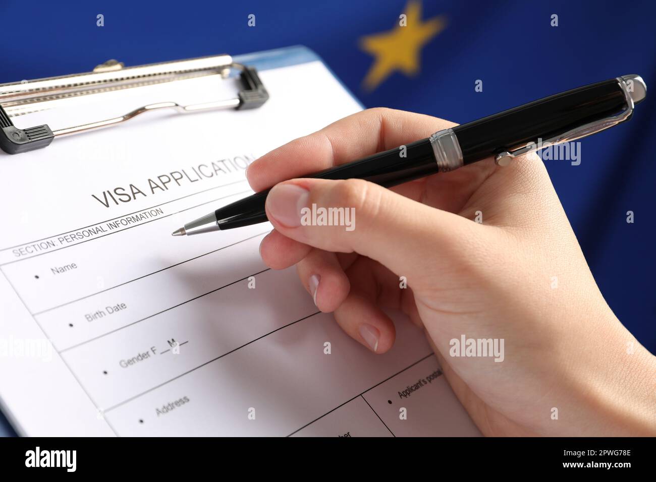 European visa application hi-res stock photography and images - Alamy