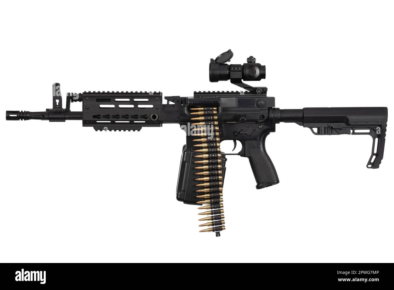 Carbine with belt-fed upper receiver that convert AR-15 or M16 from a ...