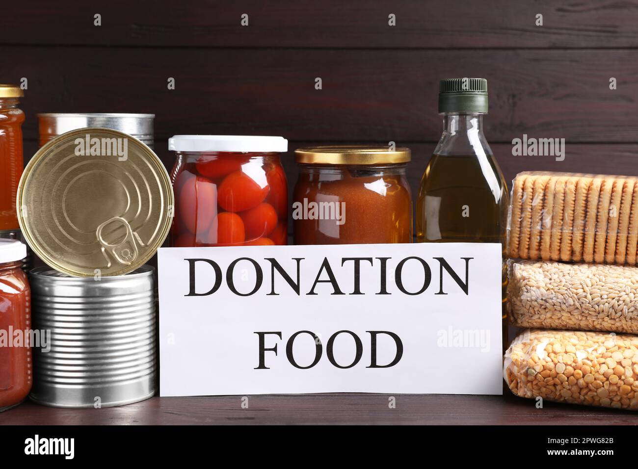 Food card various products hi-res stock photography and images - Alamy