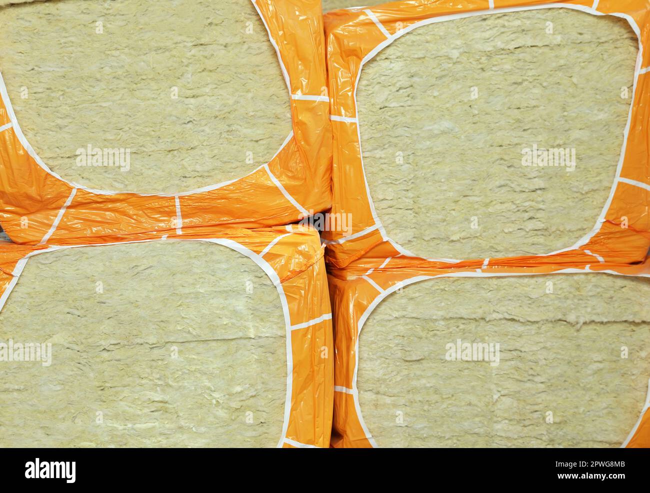 Packages of thermal insulation material as background Stock Photo - Alamy
