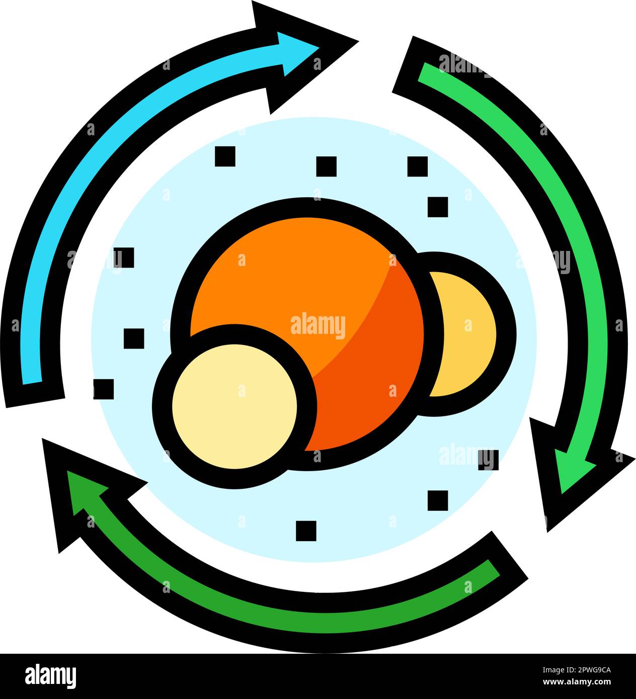 metabolism biochemistry color icon vector illustration Stock Vector ...