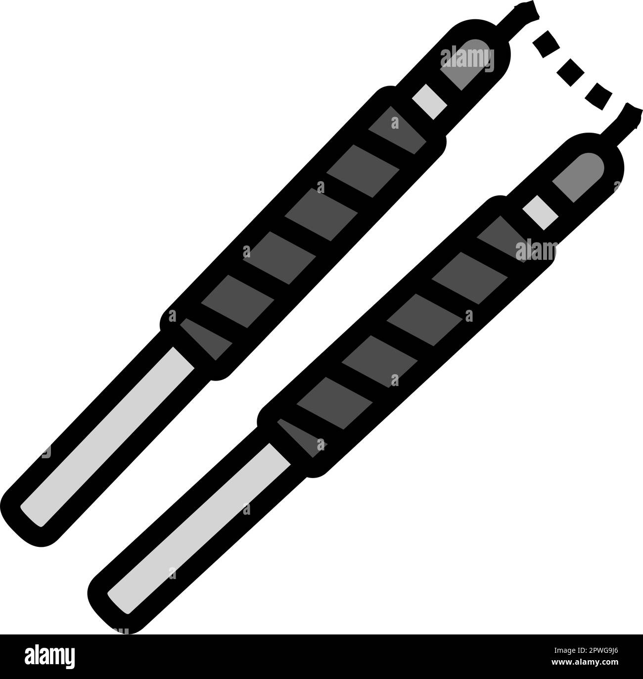 Nunchucks Black and White Stock Photos & Images - Alamy
