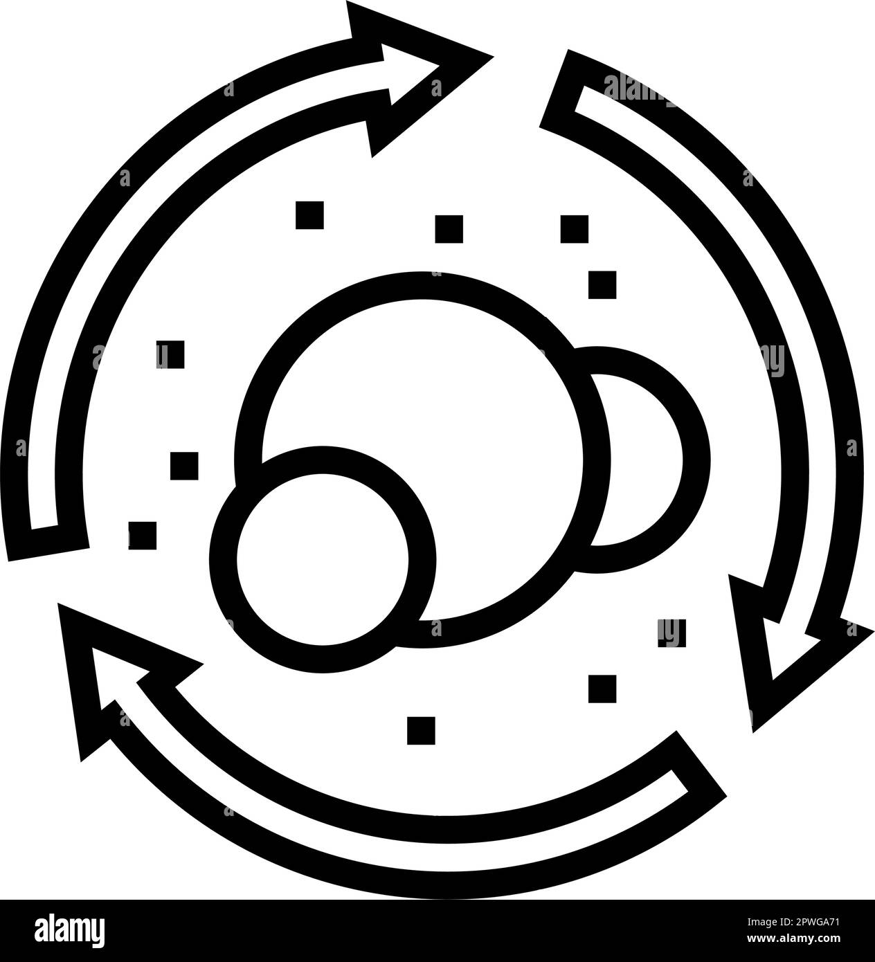 metabolism biochemistry line icon vector illustration Stock Vector ...