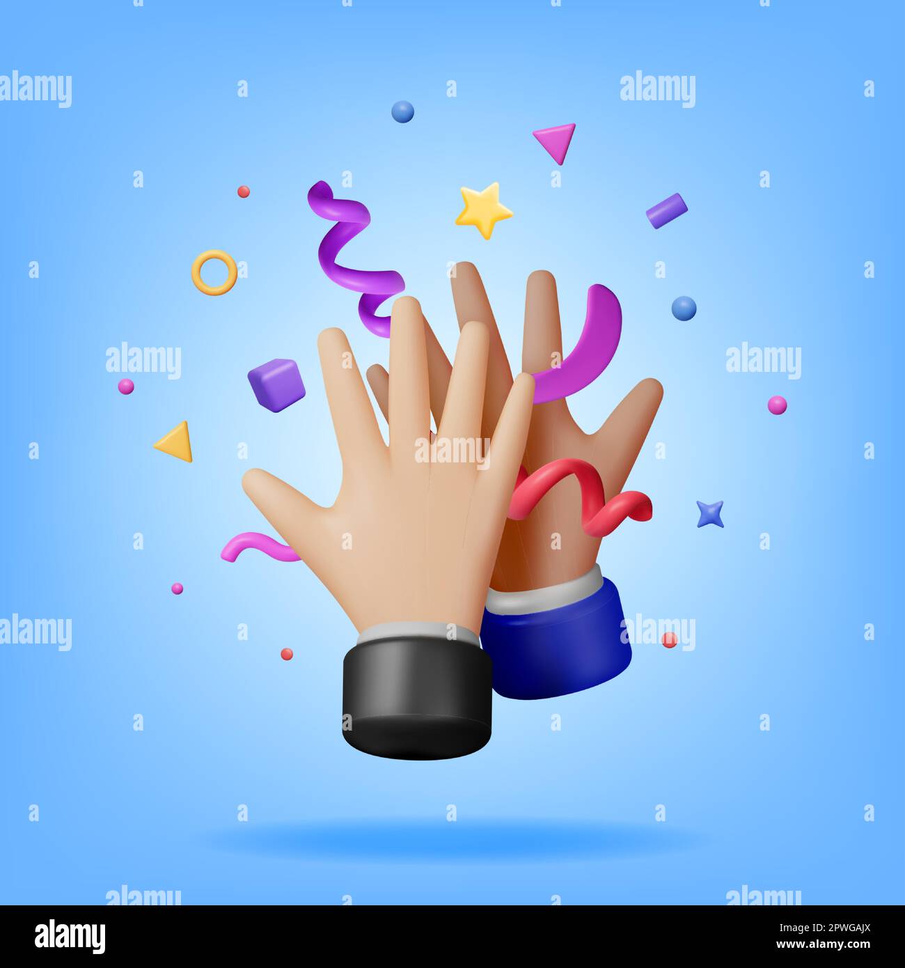 Give high five two Stock Vector Images - Alamy
