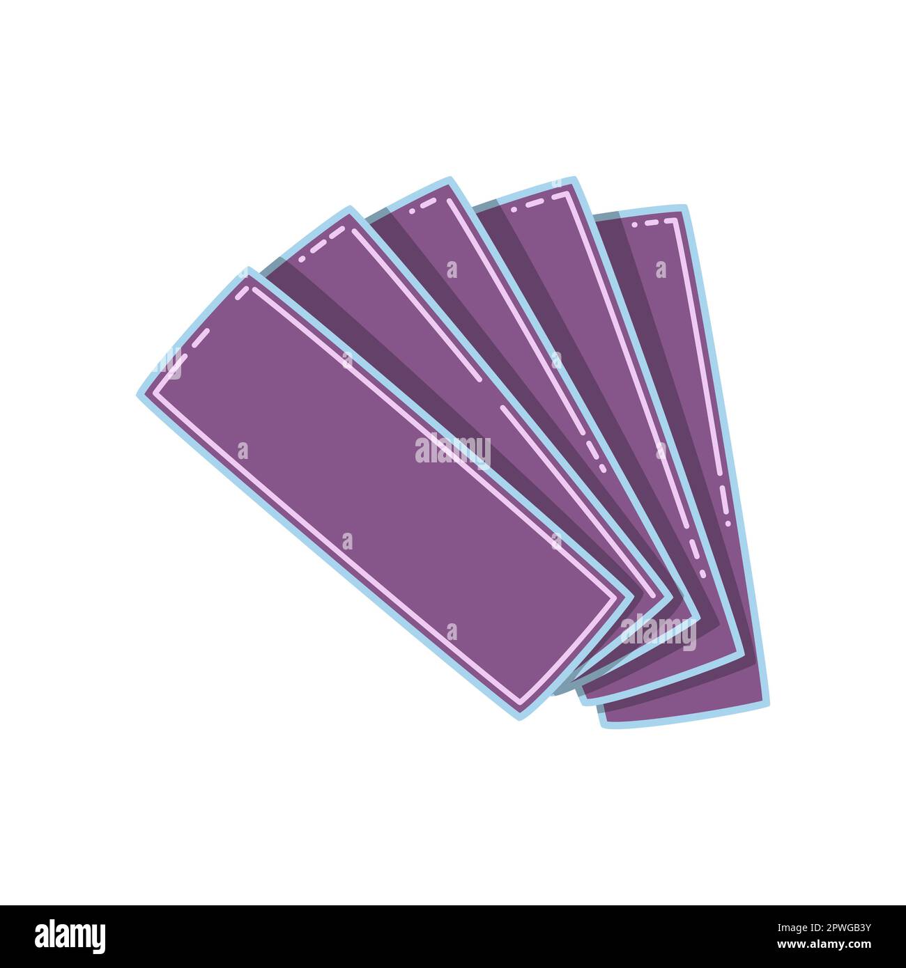 Stack of purple wax strips cartoon illustration Stock Vector Image ...