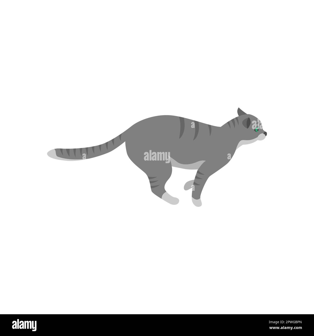 Cute cat cartoon character running vector illustration Stock Vector ... Cute cat cartoon character running vector illustration Stock Vector ...
