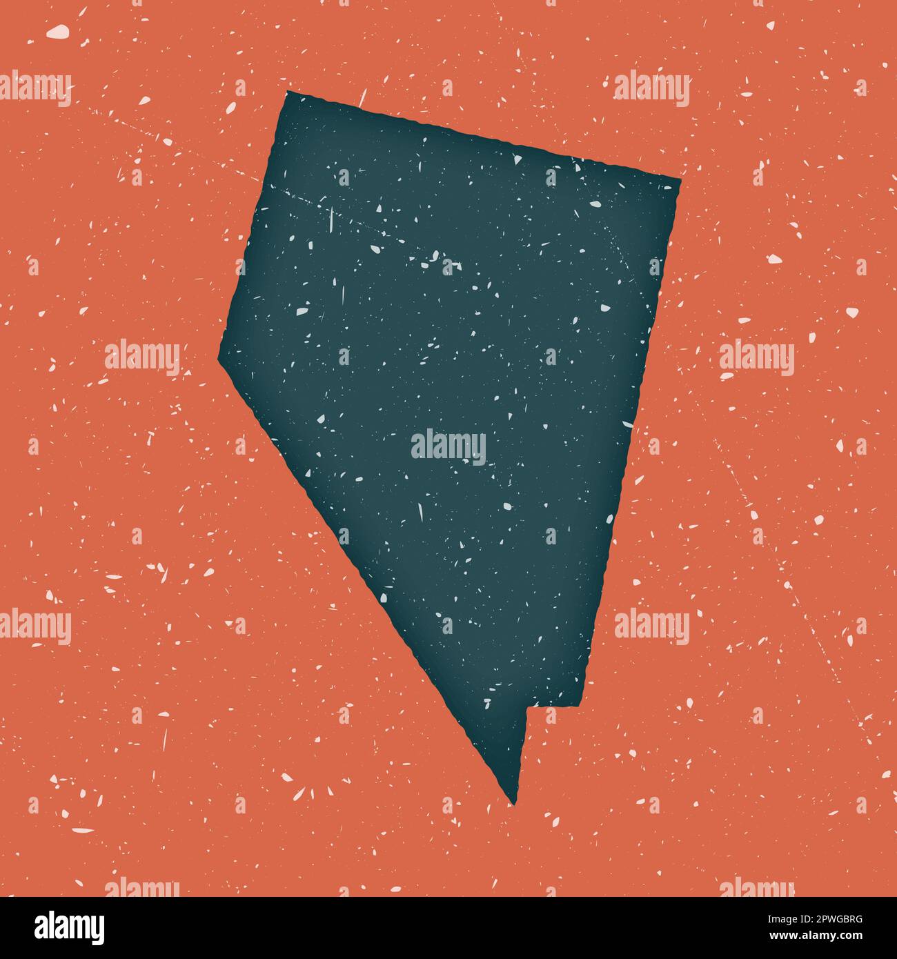 Nevada vintage map. Grunge map of the US state with distressed texture ...