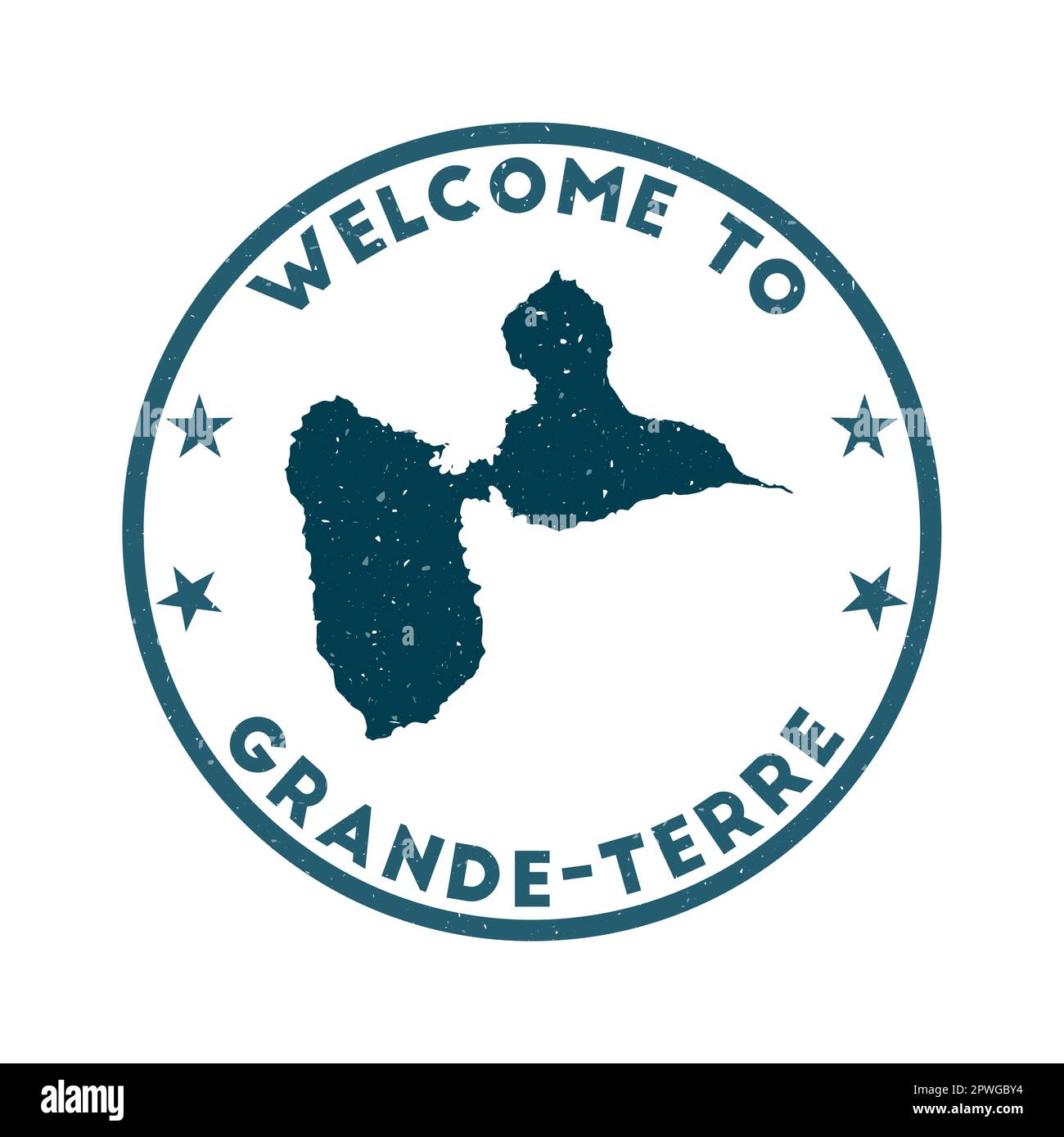 Welcome guadeloupe stamp hi-res stock photography and images - Alamy