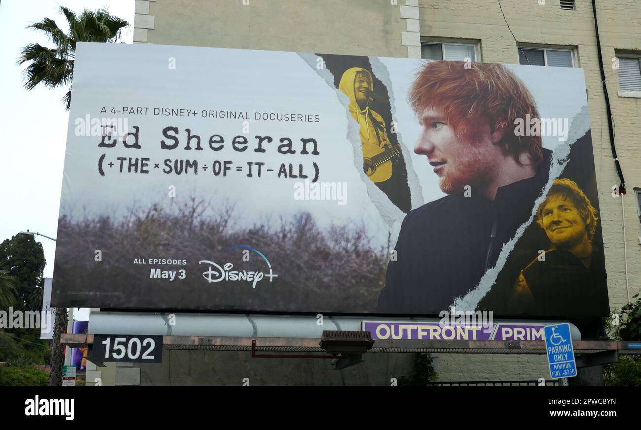 Los Angeles, California, USA 29th April 2023 Ed Sheeran The Sum of It ...