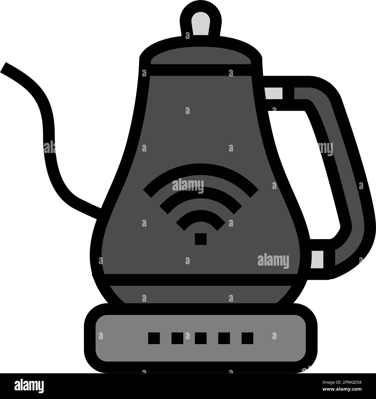 smart kettle home color icon vector illustration Stock Vector Image ...