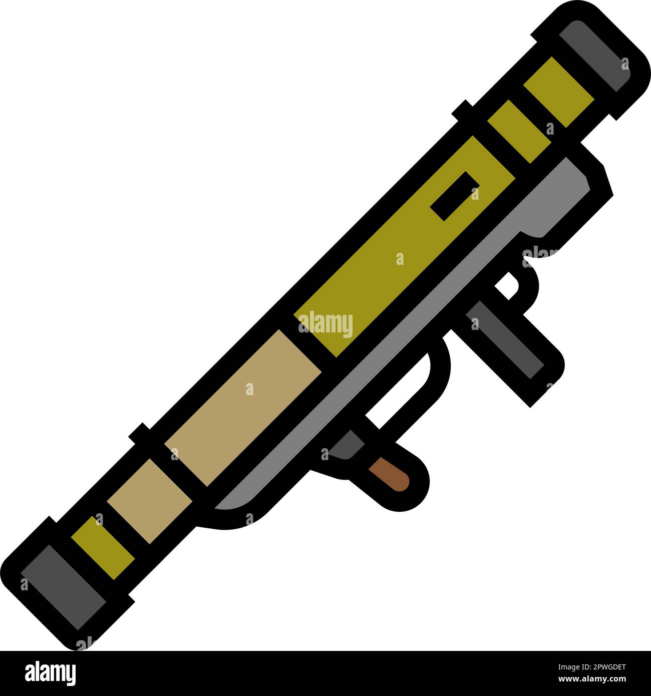 bazooka weapon war color icon vector illustration Stock Vector Image ...