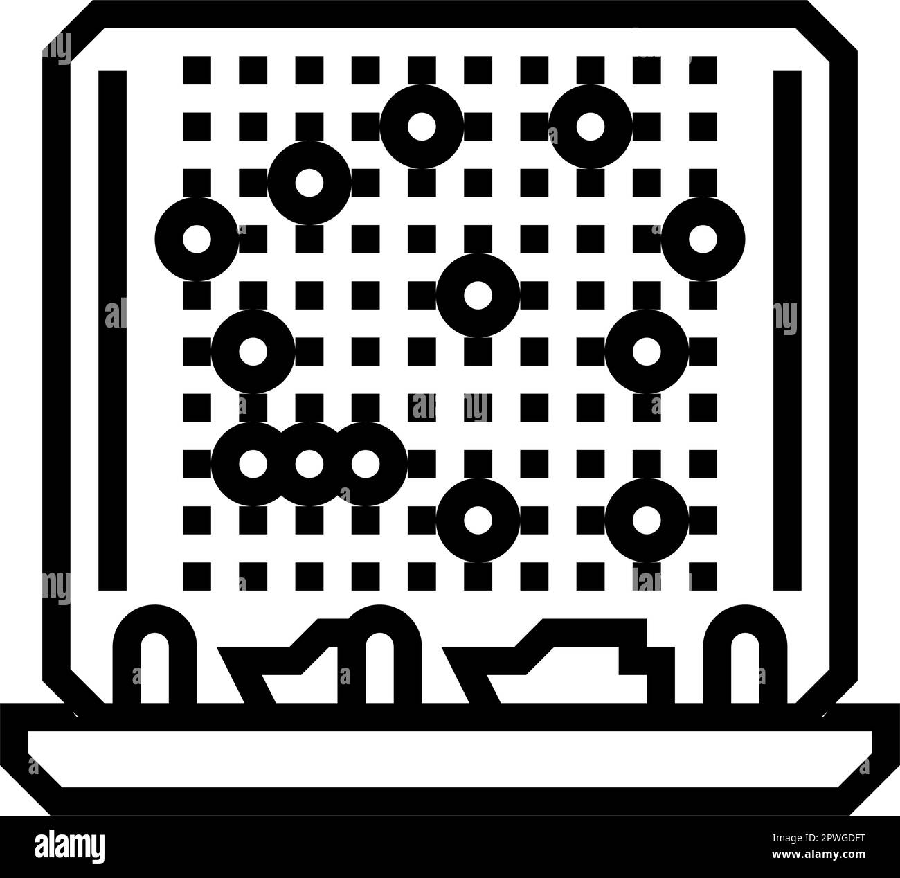 battleship board game table line icon vector illustration Stock Vector ... battleship board game table line icon vector illustration Stock Vector ...