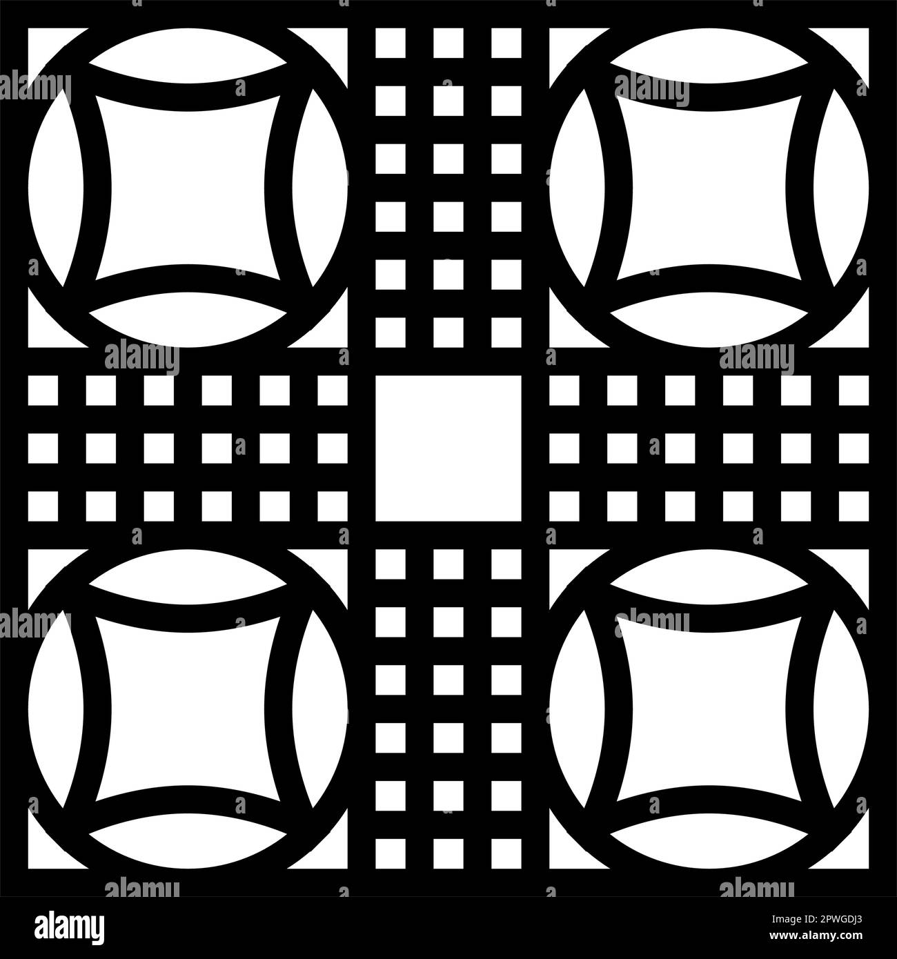 pachisi board and pieces line icon vector illustration Stock Vector ...