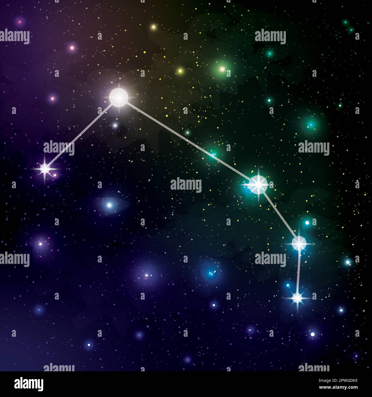 Aries constellation in the night sky Stock Vector Image & Art - Alamy