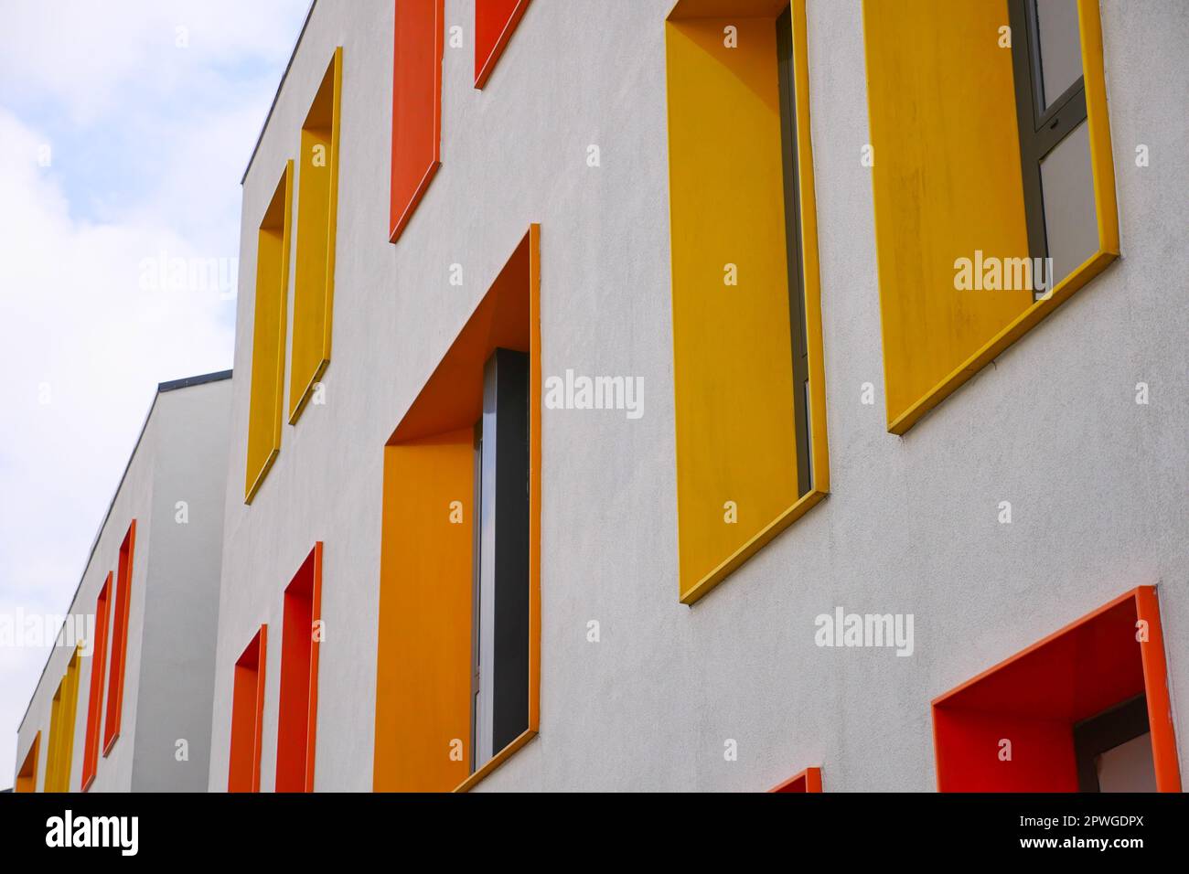 Turkey building exterior. Colorful walls, and windows Stock Photo - Alamy