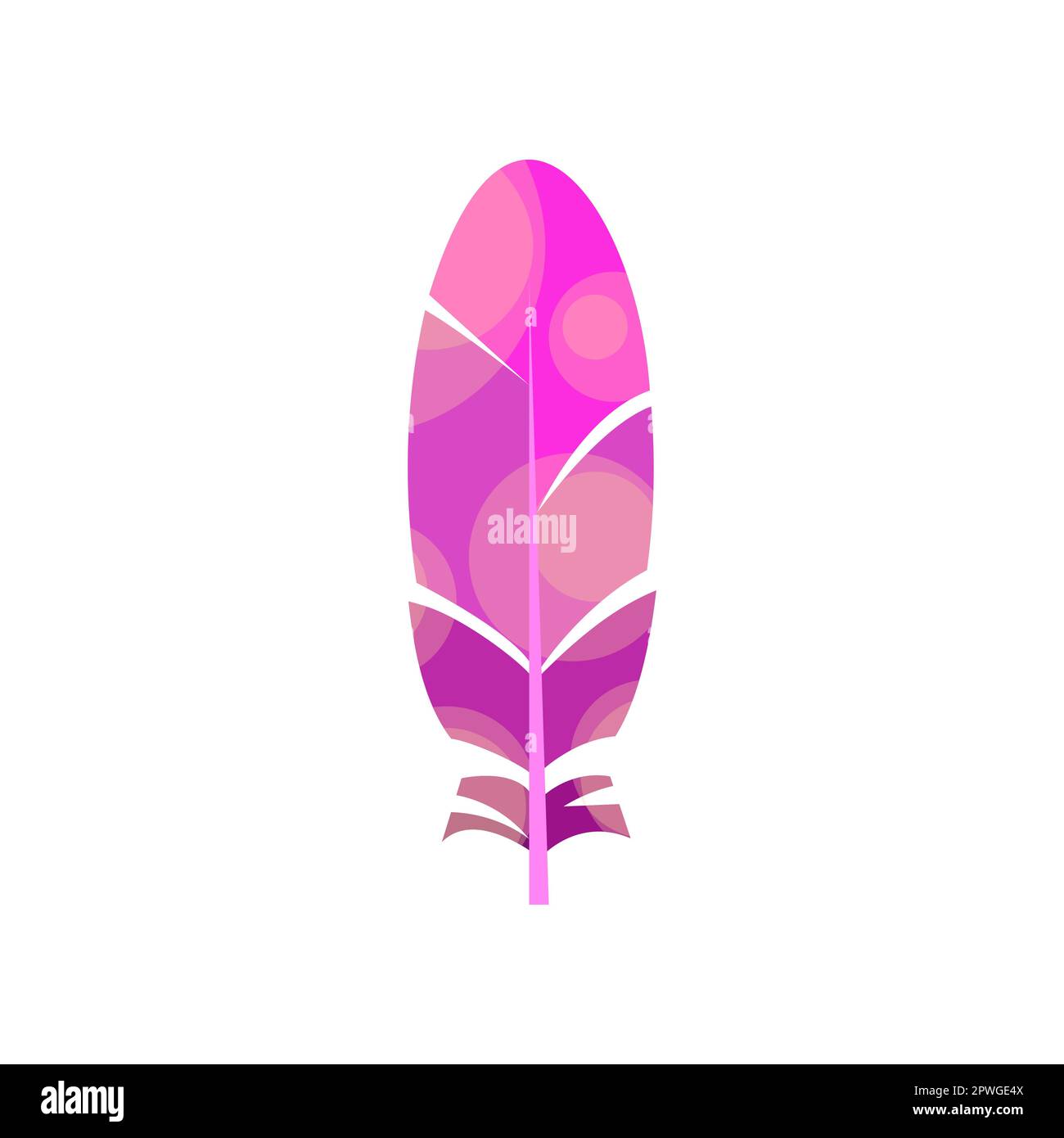 Purple bird feather cartoon illustration Stock Vector Image & Art - Alamy
