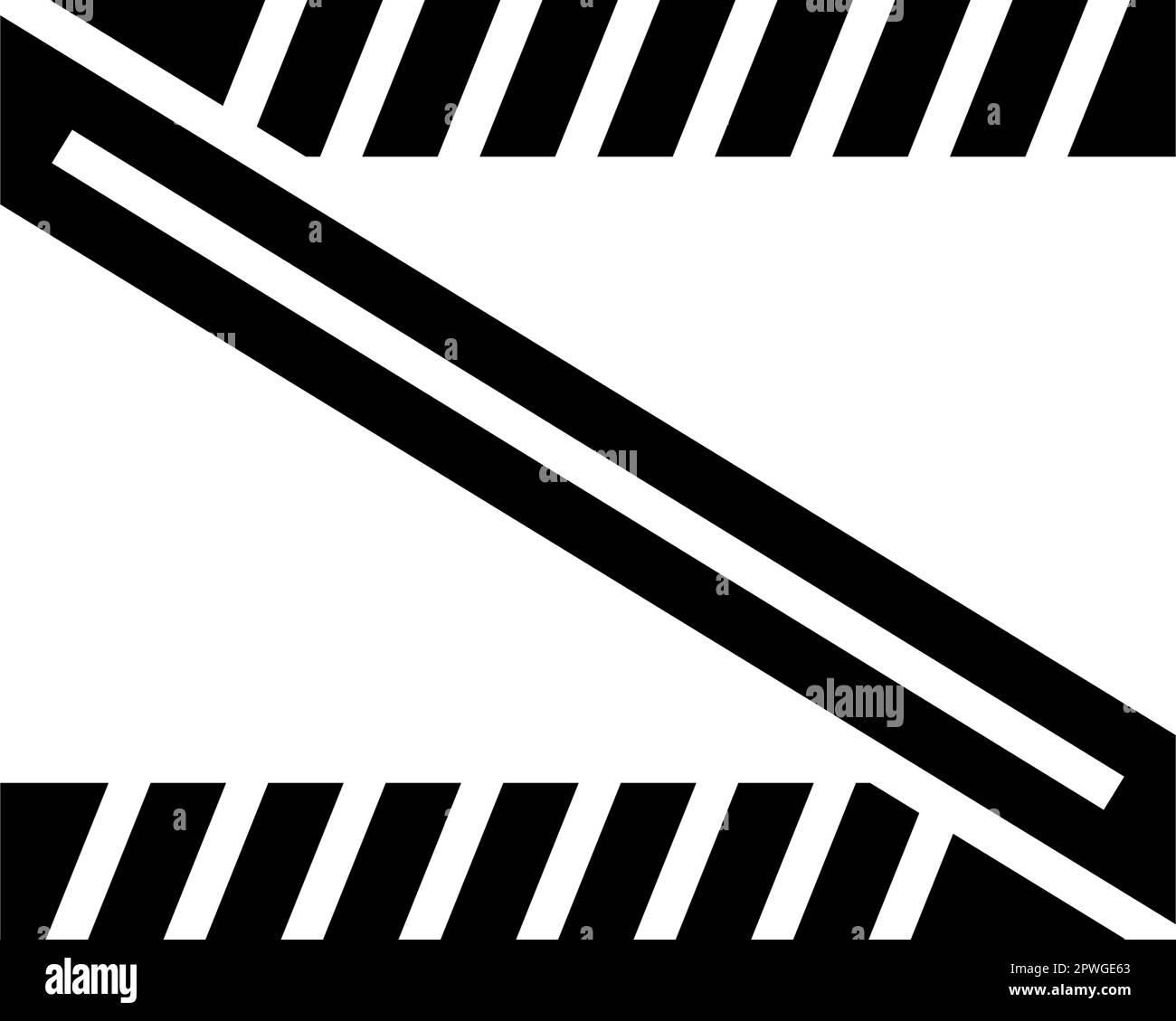 crime scene tape glyph icon vector illustration Stock Vector Image ...