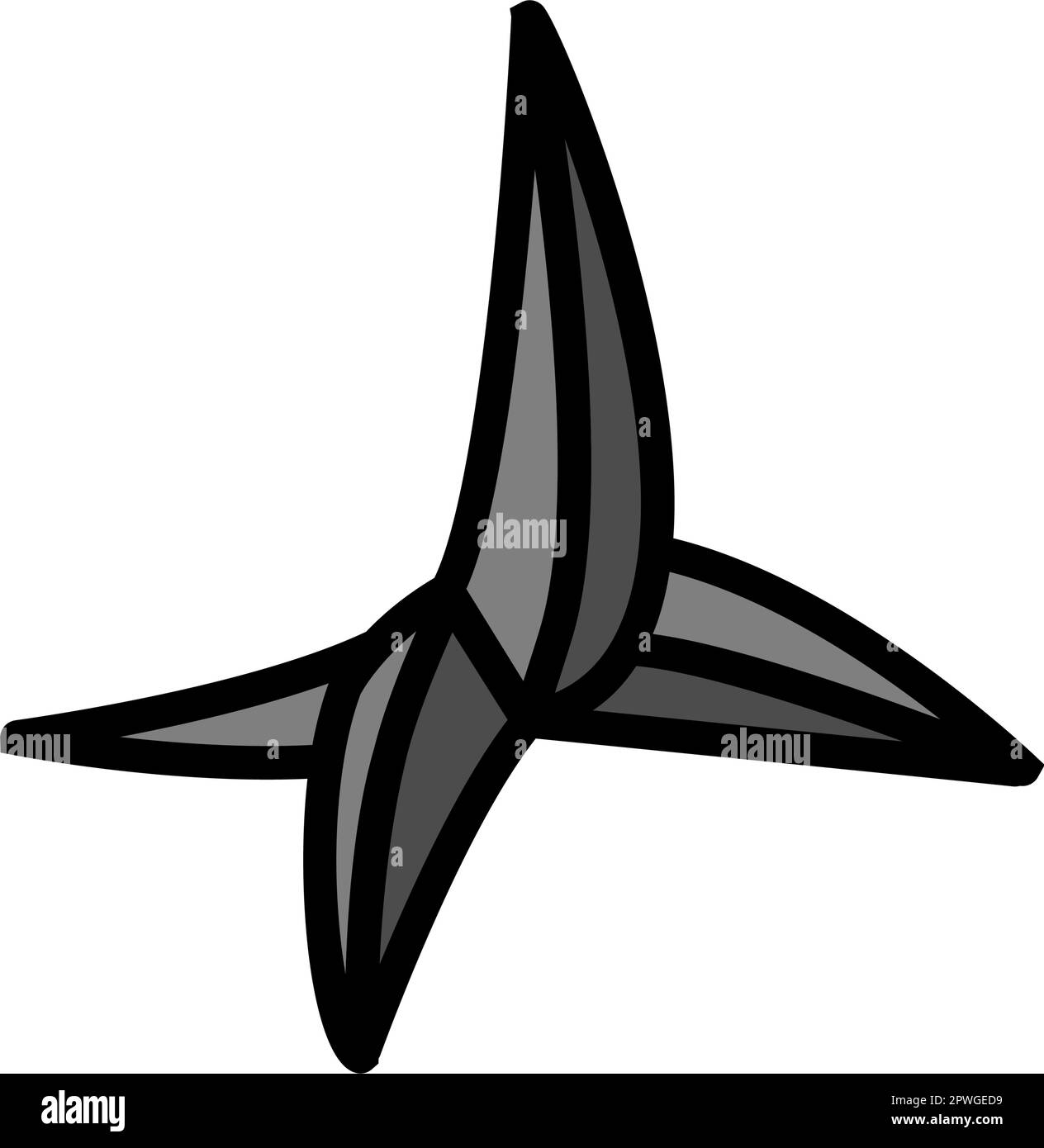 caltrops weapon military color icon vector illustration Stock Vector ...