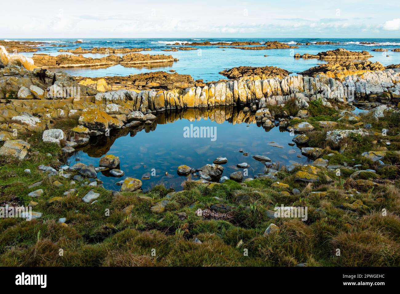 Photograph of the rugged Cataraqui Shipwreck Memorial Coastline on King ...