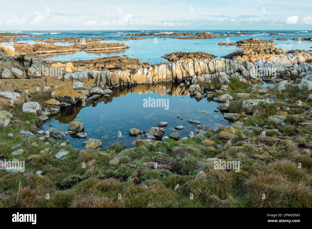 Photograph of the rugged Cataraqui Shipwreck Memorial Coastline on King ...