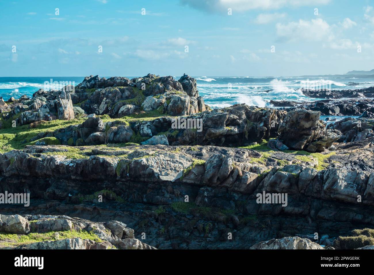 Photograph of the rugged Cataraqui Shipwreck Memorial Coastline on King ...