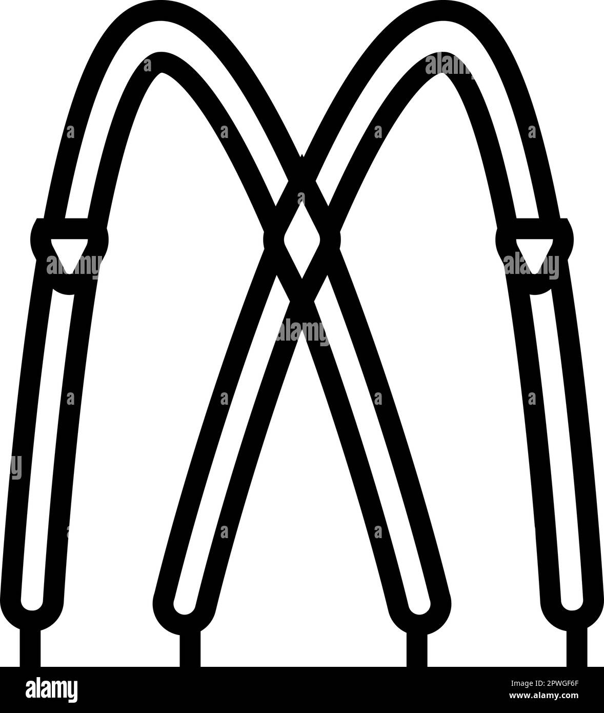 Vintage Suspenders Stock Vector Images Alamy