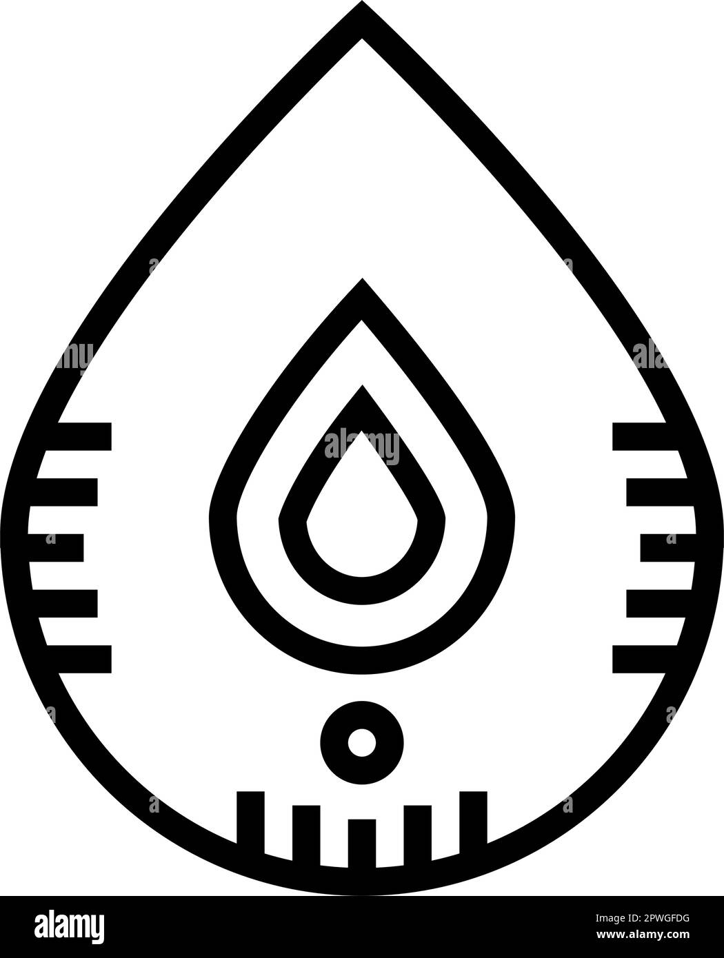 smart leak detector home line icon vector illustration Stock Vector ...