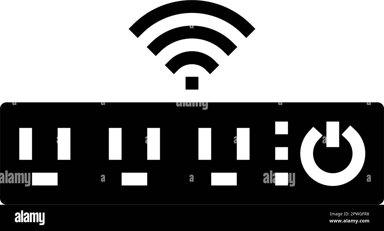 smart power strip home glyph icon vector illustration Stock Vector ...