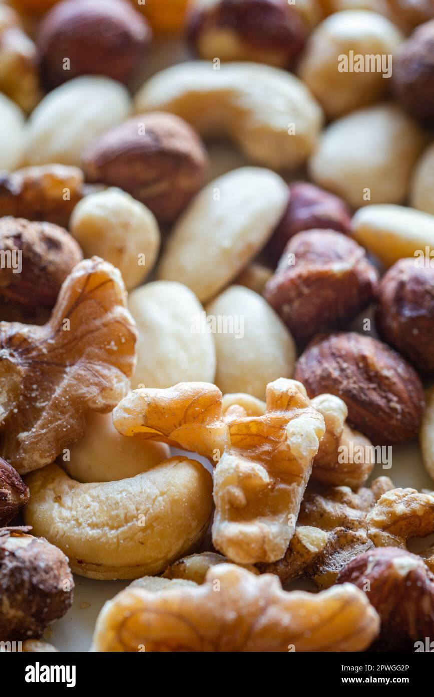 Almonds different nuts hi-res stock photography and images - Alamy