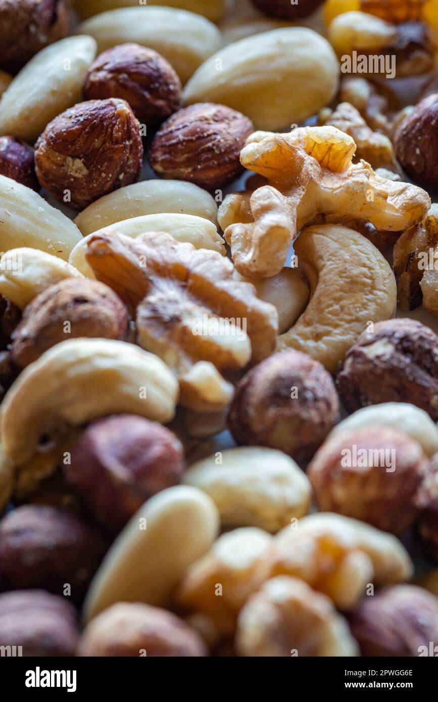 Almonds different nuts hi-res stock photography and images - Alamy