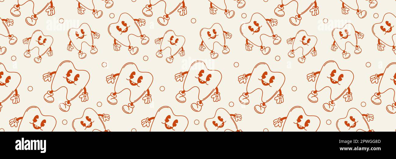 Grange cartoon teeth characters. Tooth concept.Background for poster ...