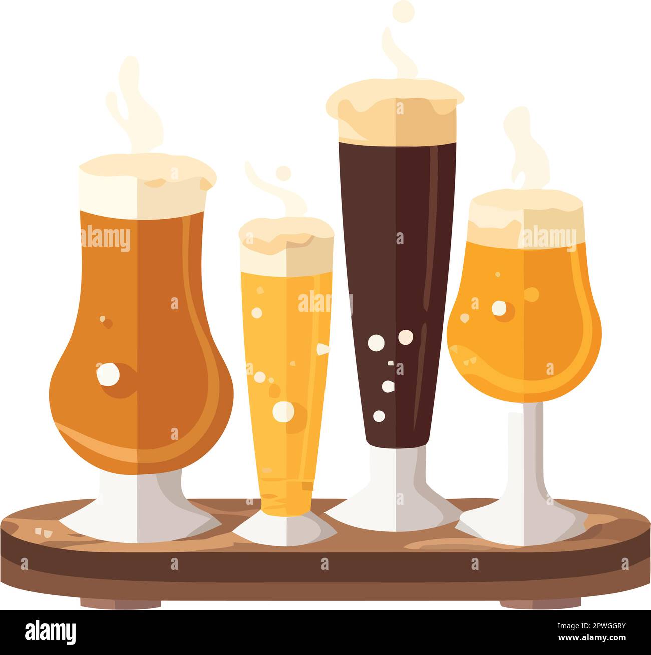 Table beers Stock Vector Images - Alamy