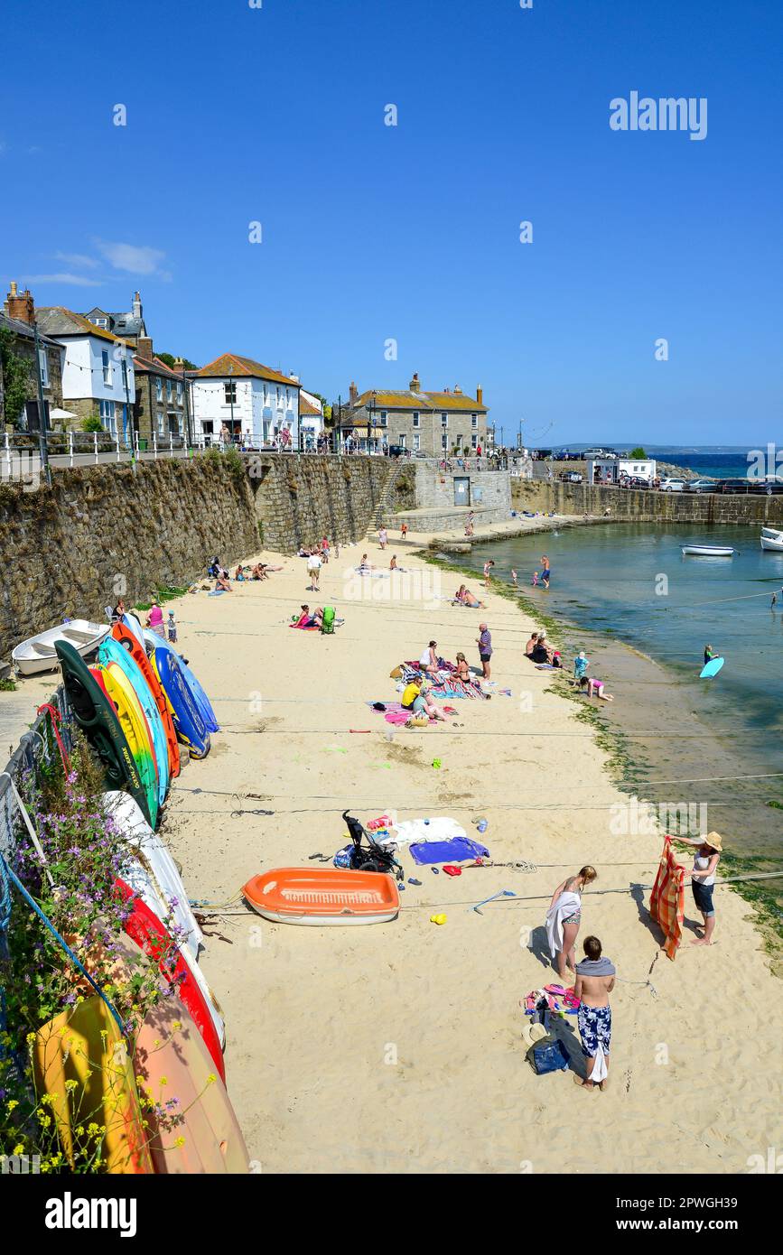 Mousehole Beach, Mousehole, Cornwall, England, United Kingdom Stock Photo - Alamy