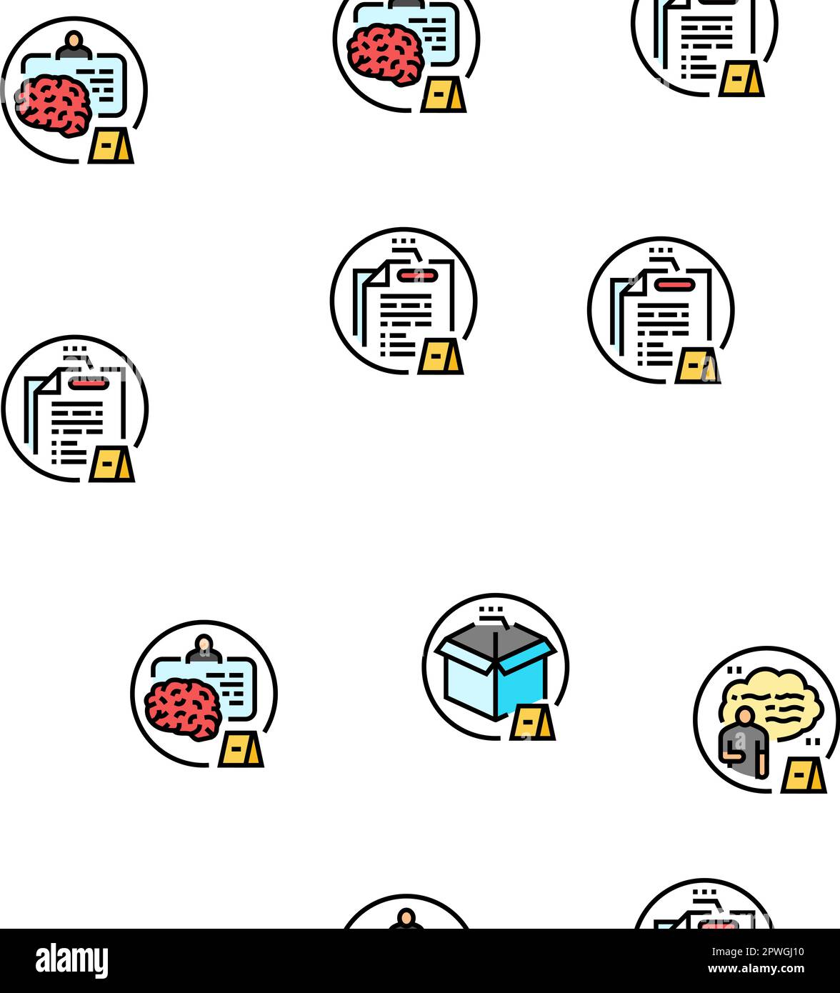 evidence crime police scene board vector seamless pattern thin line ...