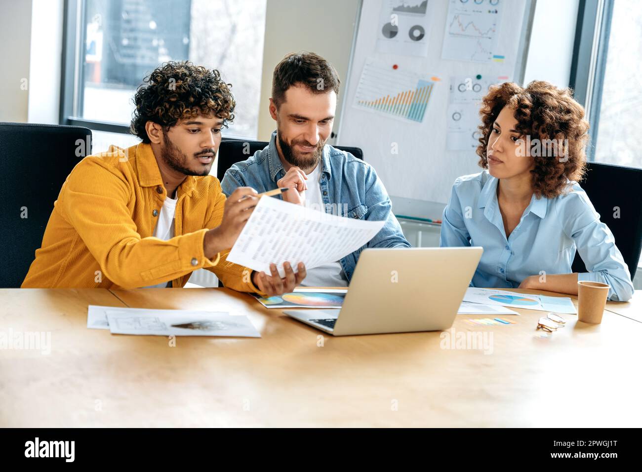 Design team. Motivated successful multiracial colleagues, creative ...