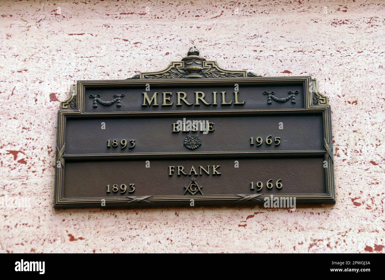 Los Angeles, California, USA 29th April 2023 Actor Frank Merrill Grave in Sanctuary of Peace in ...