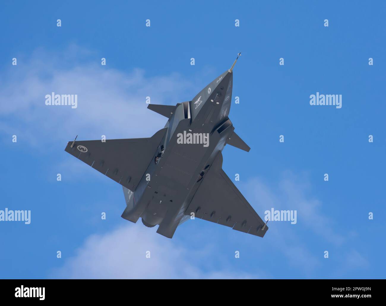 Baykar Bayraktar KIZILELMA Turkish unmanned fighter jet during Flight ... Baykar Bayraktar KIZILELMA Turkish unmanned fighter jet during Flight ...