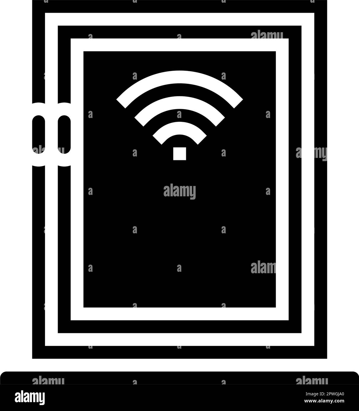 smart window sensor home glyph icon vector illustration Stock Vector ...
