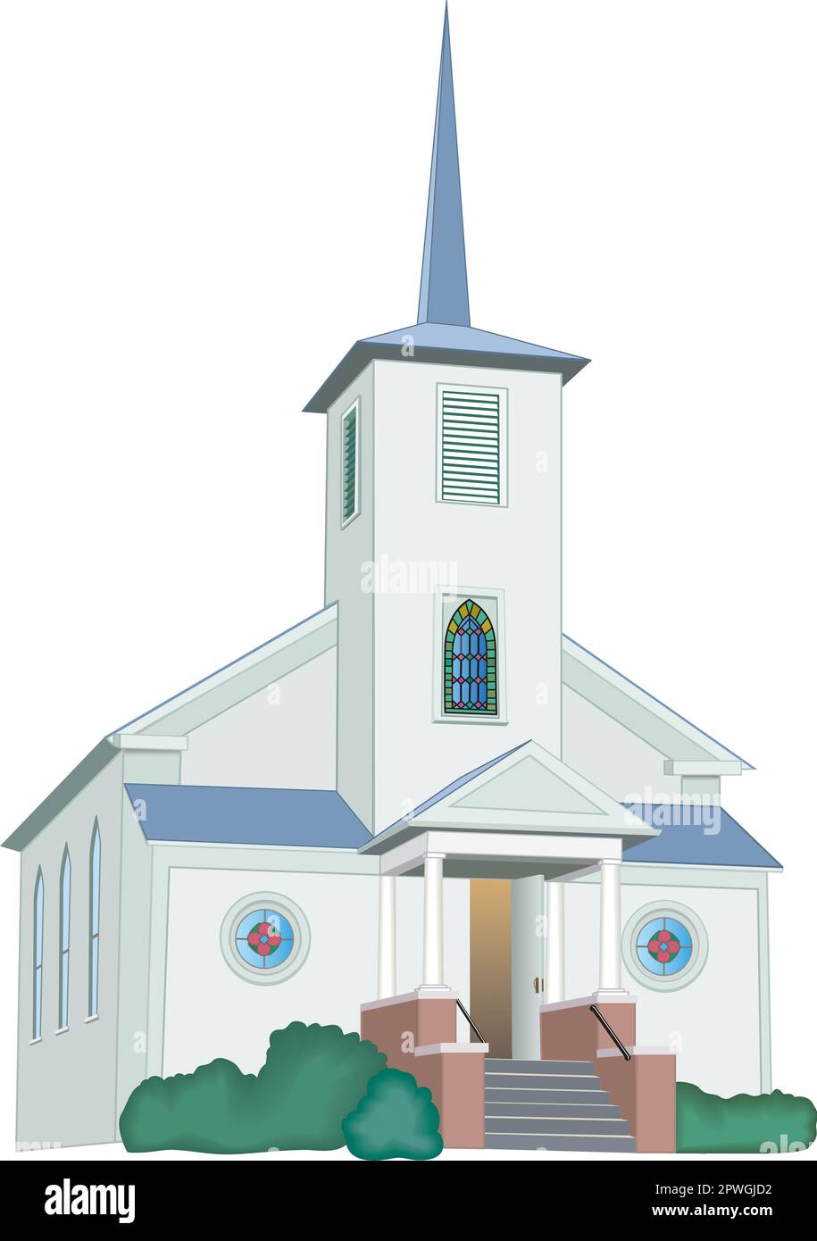 Country churches Stock Vector Images - Alamy