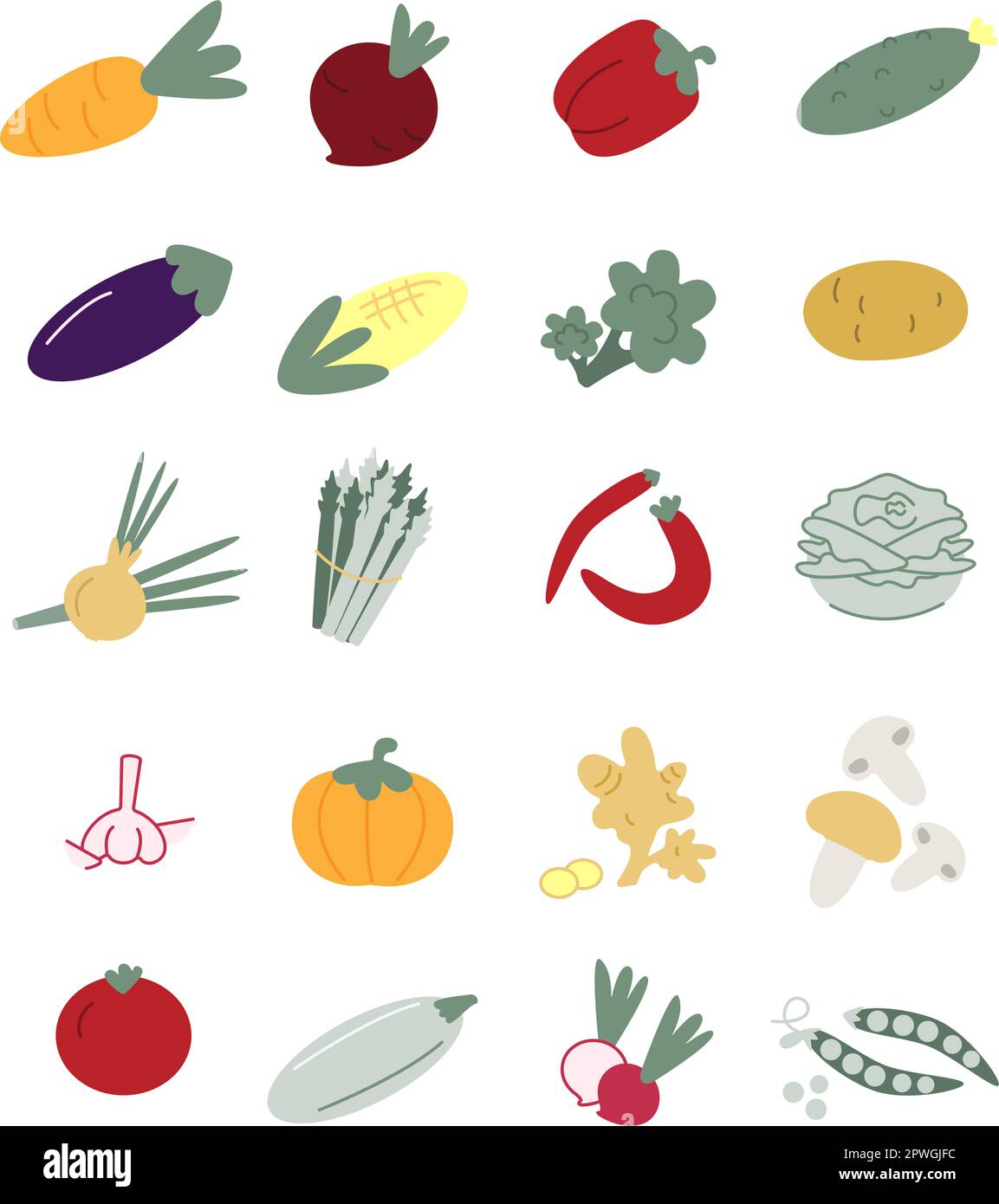 Fruit and vegetables pictures Stock Vector Images - Alamy