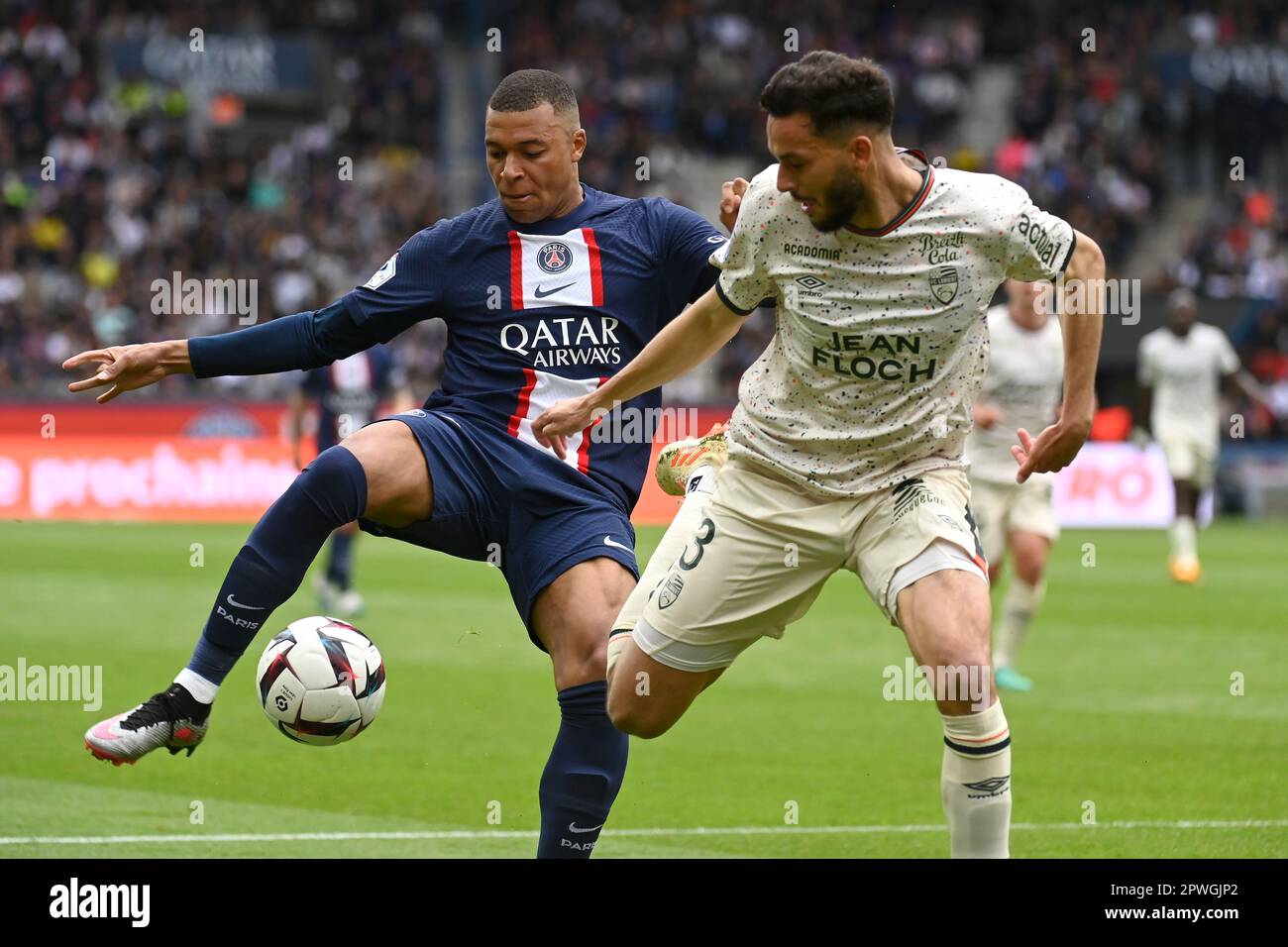 Paris, France. 30th Apr, 2023. Julien Mattia/Le Pictorium - PSG vs FC ...
