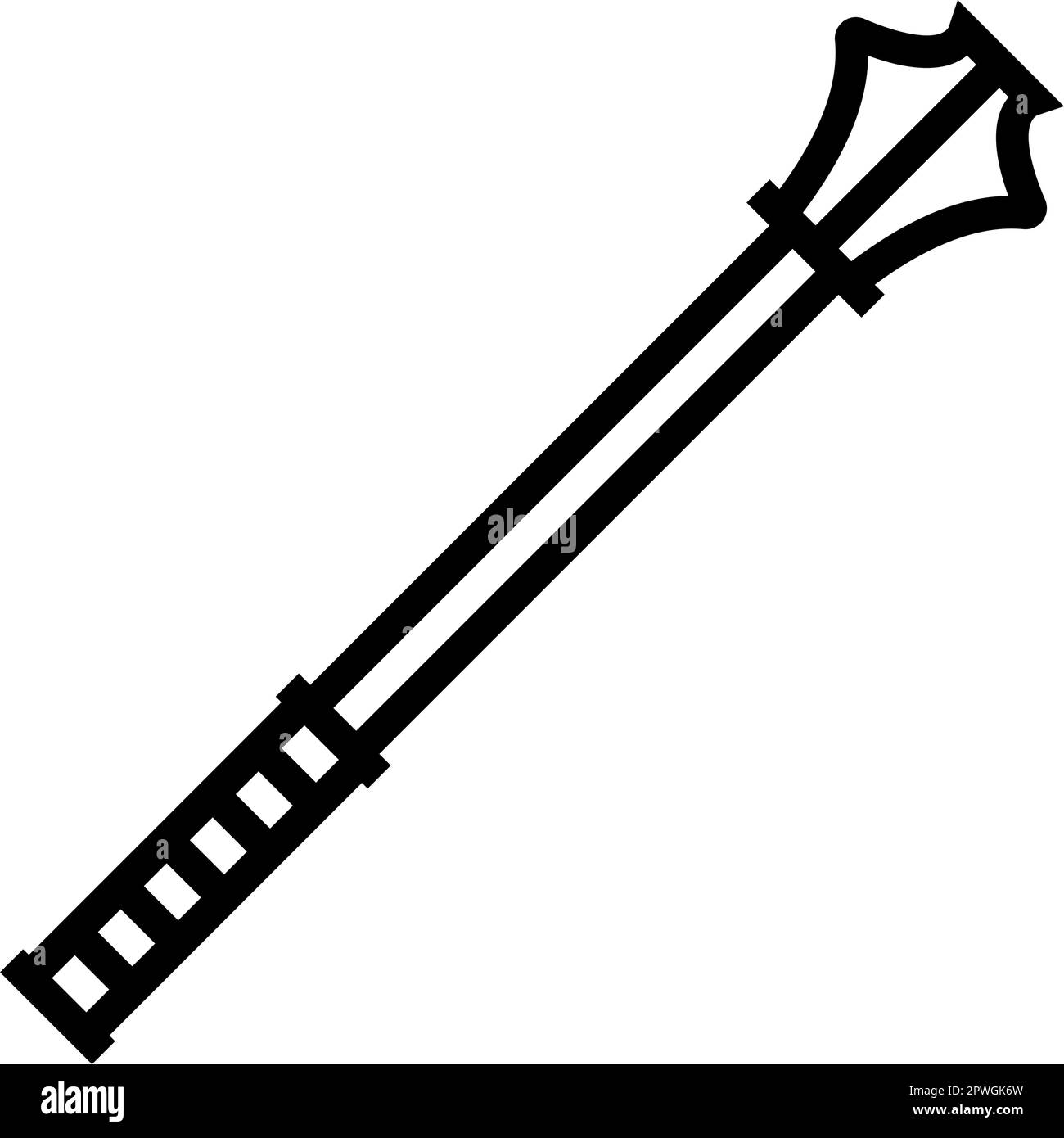 Mace medieval weapon icon Black and White Stock Photos & Images - Alamy