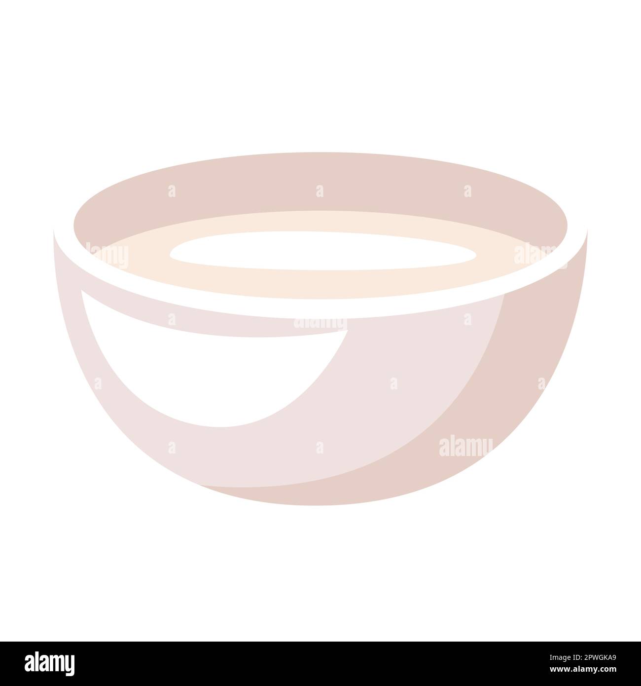 Mayonnaise garlic sauce in bowl cartoon illustration. Fried potatoes on ...